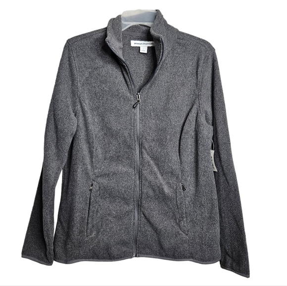Amazon Essentials | Jackets & Coats | Amazon Essentials Gray Full Zip Polar Fleece Jacket Nwt ...